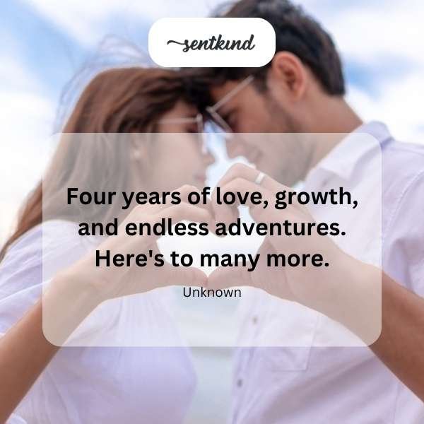 4-Year Anniversary Quotes: Celebrate Four Years of Love and Commitment