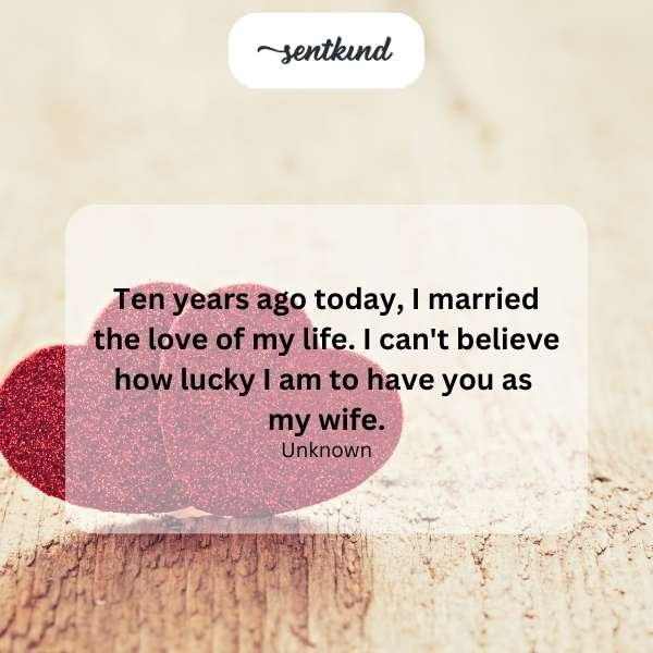 50 Happy 10-years anniversary quotes, messages & wishes