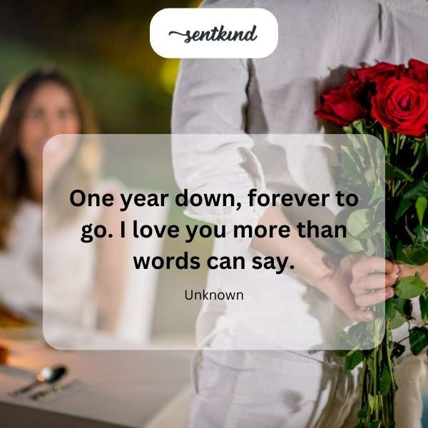 70+ Happy 1-year anniversary quotes, messages & wishes
