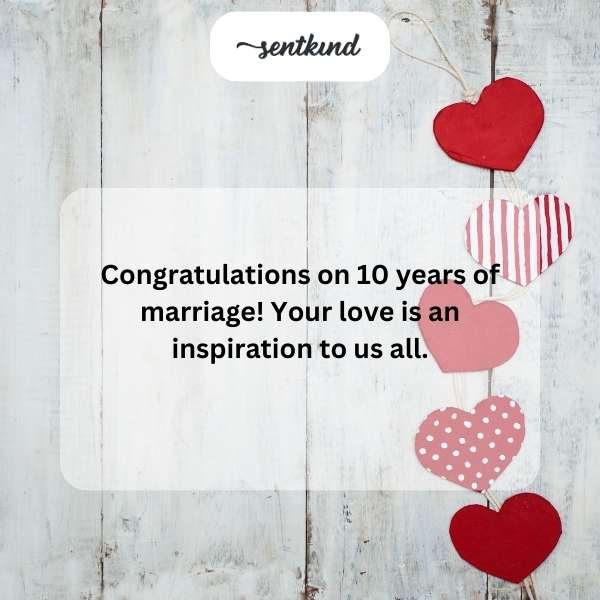 50 Happy 10-years anniversary quotes, messages & wishes