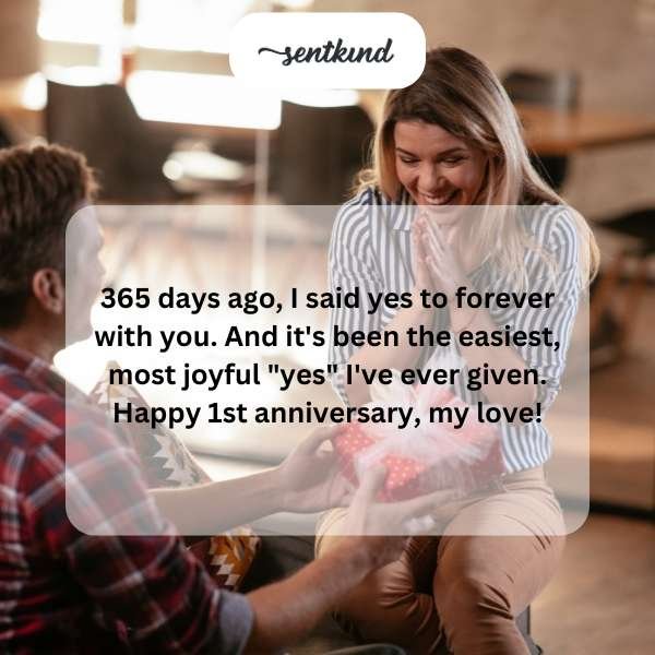 70+ Happy 1-year anniversary quotes, messages & wishes