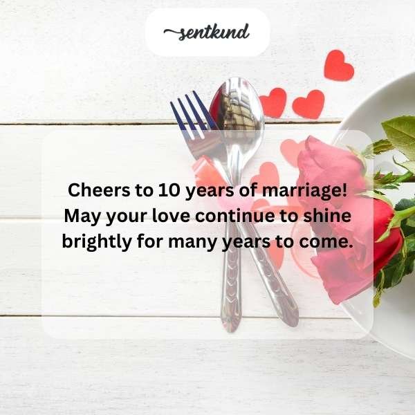 50 Happy 10-years anniversary quotes, messages & wishes