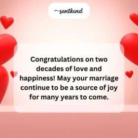 50 Happy 20-years anniversary wishes for all subjects