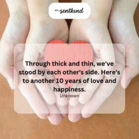 50 Happy 10-years anniversary quotes, messages & wishes