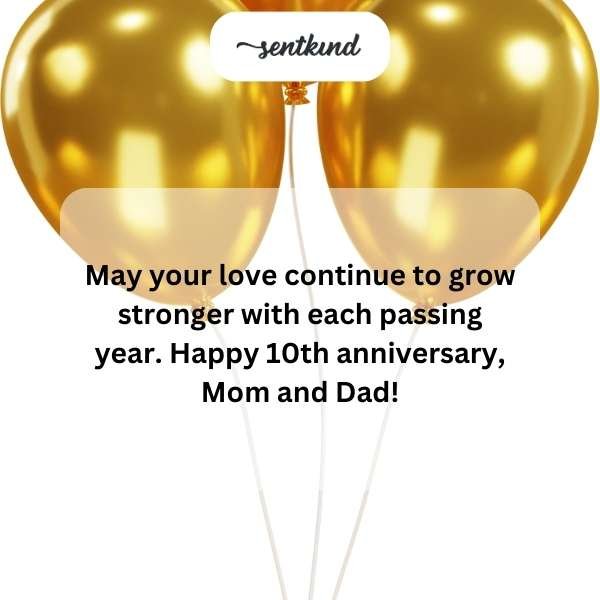 50 Happy 10-years anniversary quotes, messages & wishes