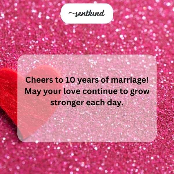 50 Happy 10-years anniversary quotes, messages & wishes