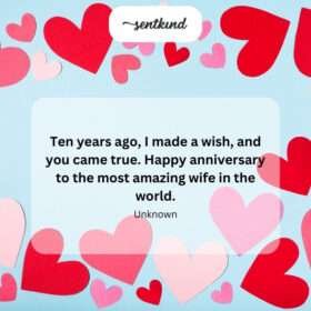 50 Happy 10-years anniversary quotes, messages & wishes