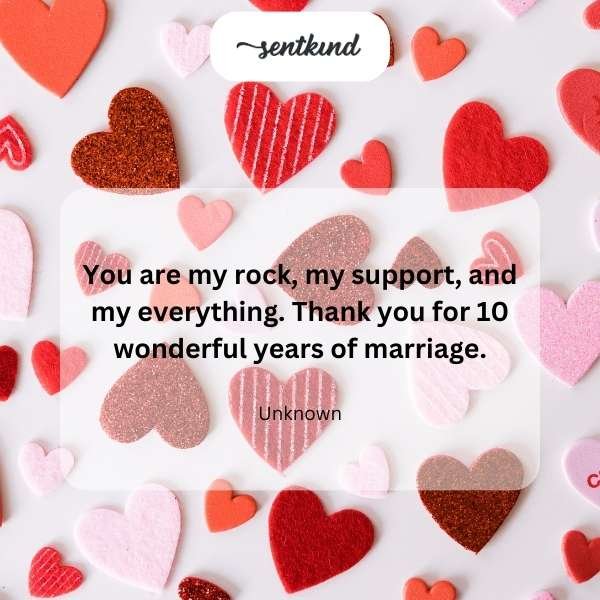 50 Happy 10-years anniversary quotes, messages & wishes