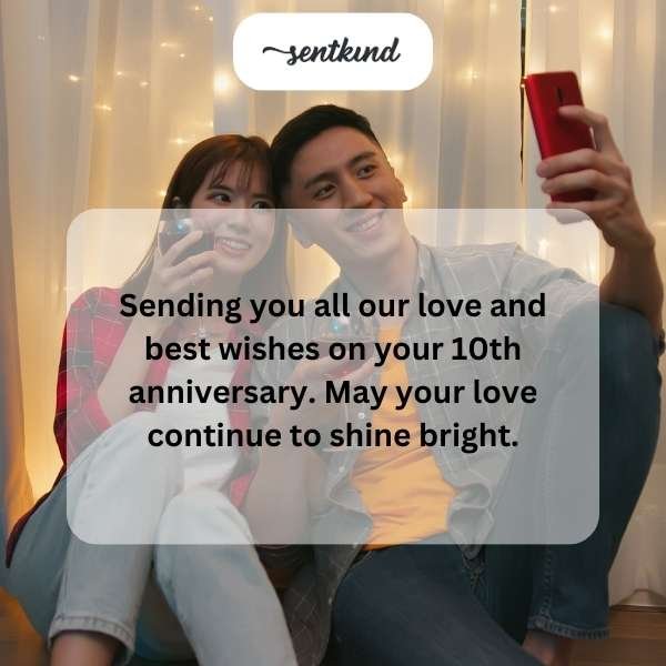 50 Happy 10-years anniversary quotes, messages & wishes